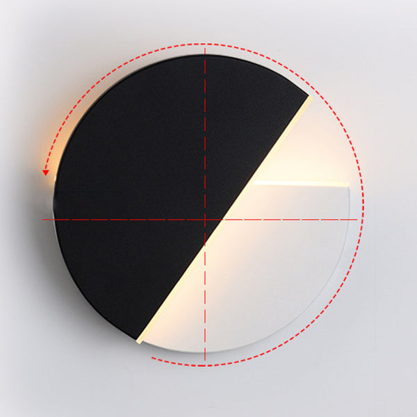 Nordic Rotatable Wall Lamp LED Acrylic Indoor Wall Light Fixtures in ...