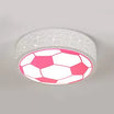 Metal Flat Soccer Ceiling Light Kids Bedroom Bathroom Sport Creative ...