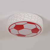 Metal Flat Soccer Ceiling Light Kids Bedroom Bathroom Sport Creative ...