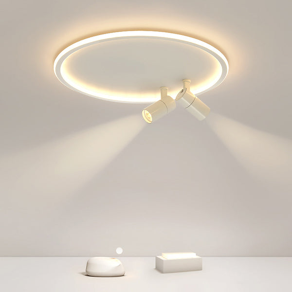 Circular LED Flush Mount Light Nordic Acrylic Study Room Ceiling ...