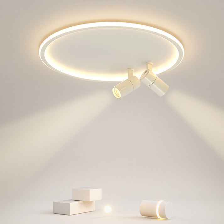 Circular LED Flush Mount Light Nordic Acrylic Study Room Ceiling ...