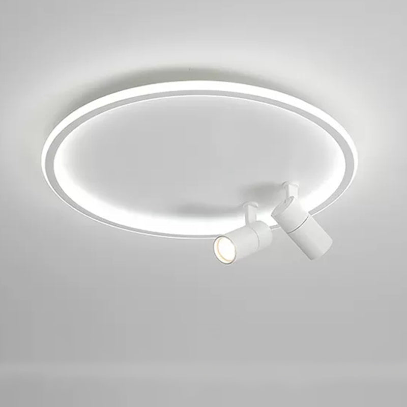 Circular LED Flush Mount Light Nordic Acrylic Study Room Ceiling ...