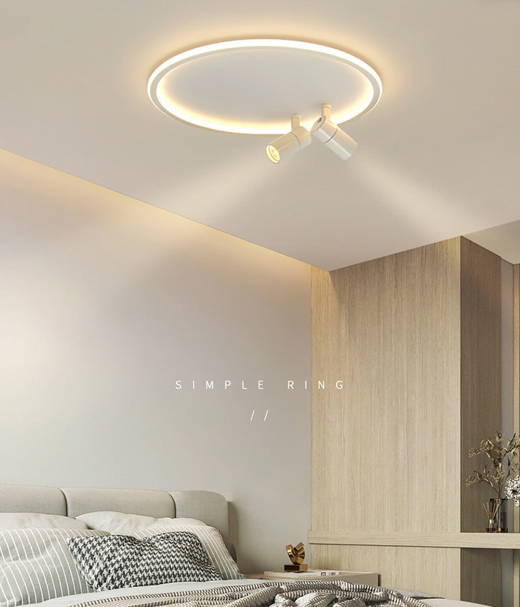 Circular LED Flush Mount Light Nordic Acrylic Study Room Ceiling ...