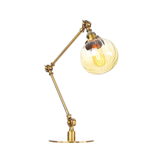 Industrial Global Table Lamp Amber/Clear Glass 1 Light Restaurant Table ...