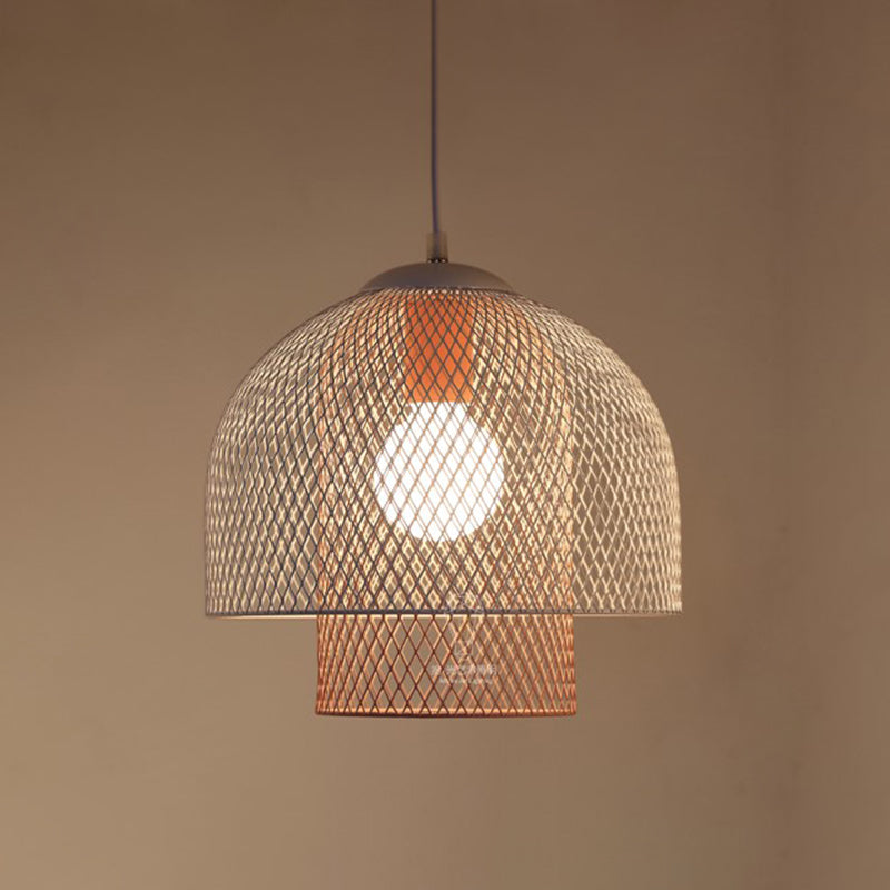 Wire Mesh Pendant Lighting Snap Lighting — Golpe Metal Mesh