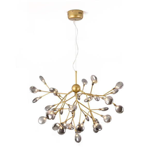 Branched Firefly Dining Room LED Ceiling Lighting Glass Post-Modern ...