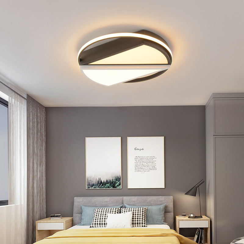 Modern Flushmount Light Metal Integrated Led Flush Ceiling Light in ...