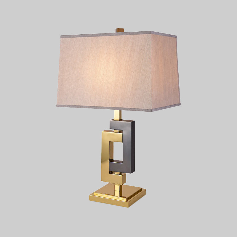 Fabric Trapezoid Task Lighting Modernism 1 Bulb Small Desk Lamp in ...