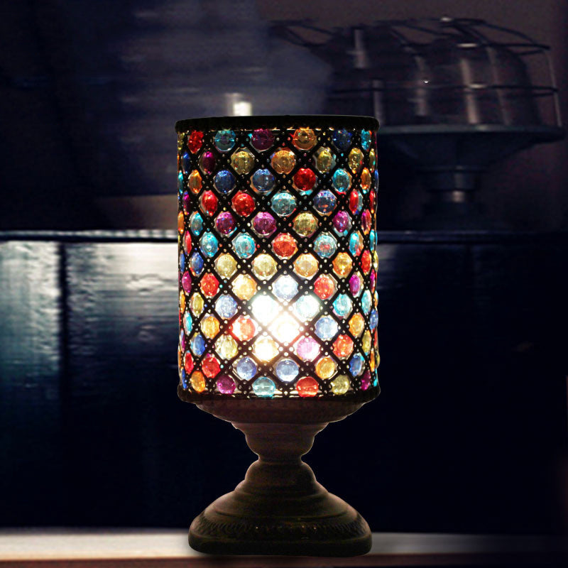 Cylinder Metal Night Table Light Decorative 1 Head Living Room ...