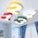 1/2/3/4 Number Shape Flush Mount Light Modern Acrylic LED Ceiling Lamp ...