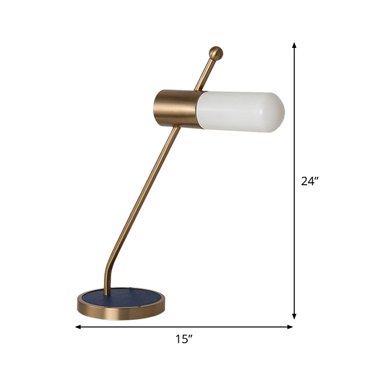 Gold Capsule Night Table Light Luxury 1 Head Metal Nightstand Lighting ...