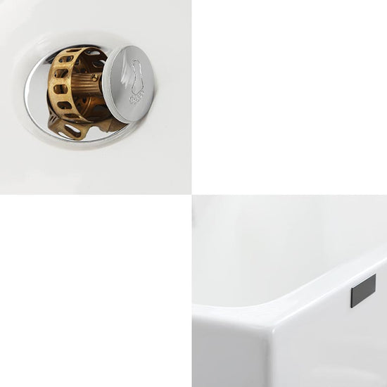 Modern Rectangular Bath Tub Acrylic Freestanding Bathtub for Home ...