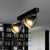 2/3/4 Lights Bucket Ceiling Light Fixture Loft Stylish Black/White ...