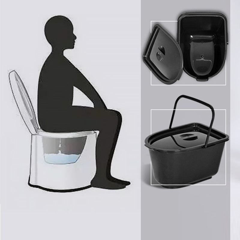 Contemporary Plastic Toilet Floor Mounted Toilet Bowl with Seat for ...