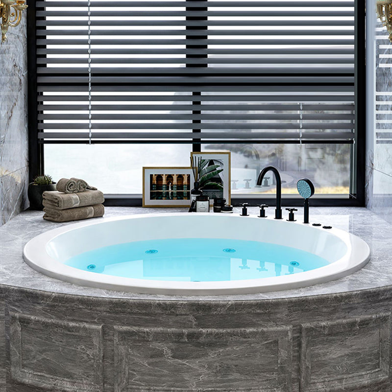 Modern Drop-in Bath Tub Round Acrylic Bathtub for Home and Hotel ...