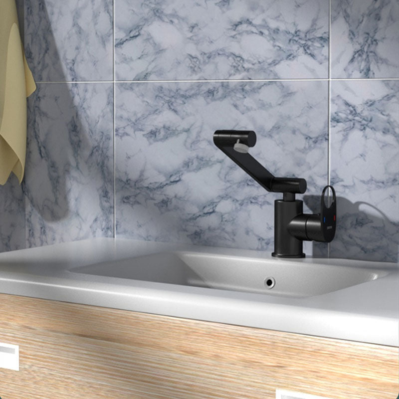 Contemporary Centerset Faucet Lever Handles Rotatable Low Arc Solid ...