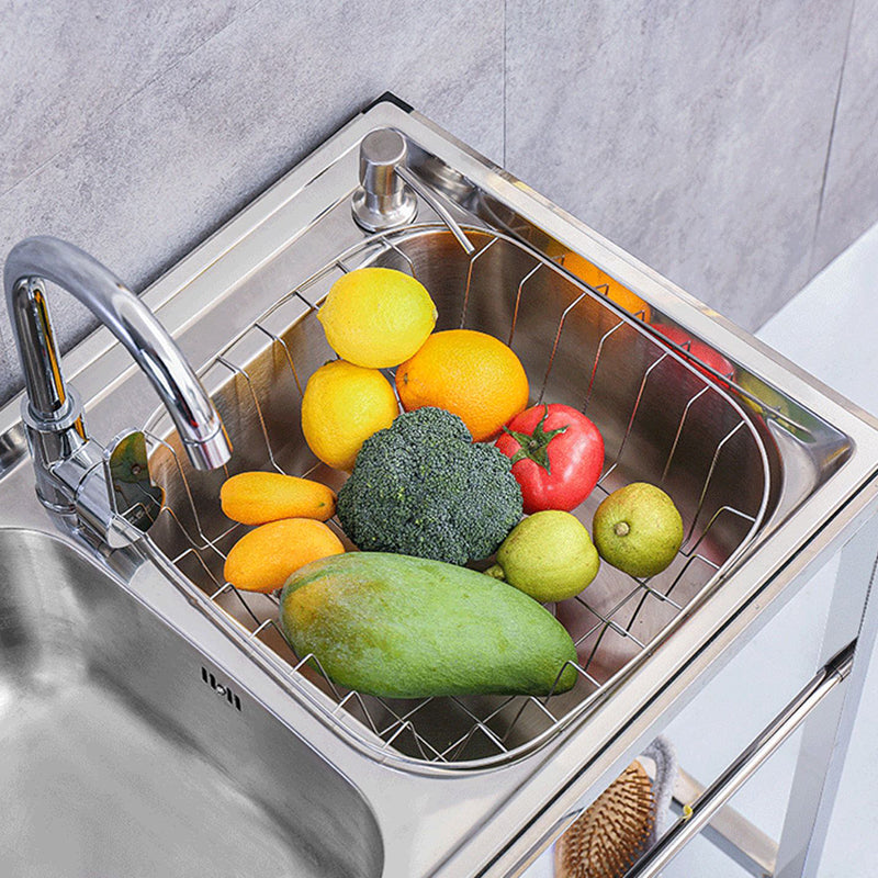 2-Bowl Sink Stainless Steel Kitchen Sink with Drain Assembly and Base ...
