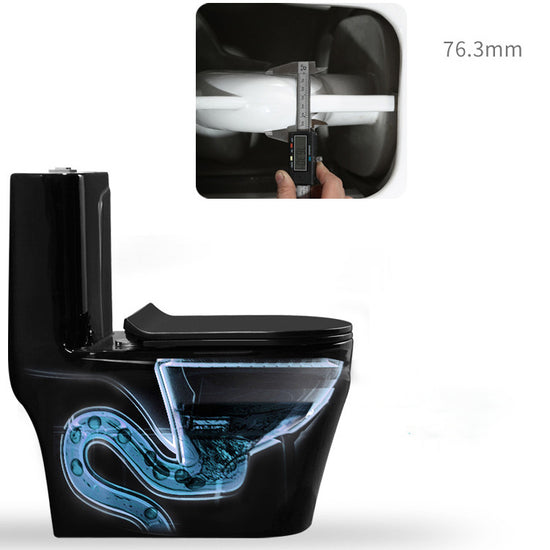 Modern Siphon Jet Toilet Bowl Floor Mount Flush Toilet with Seat ...