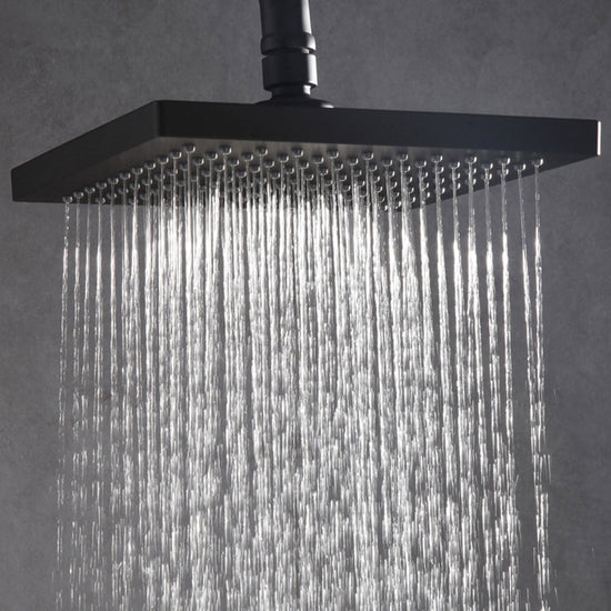 Traditional Metal Fixed Shower Head Ceiling Mounted Square Fixed Shower ...