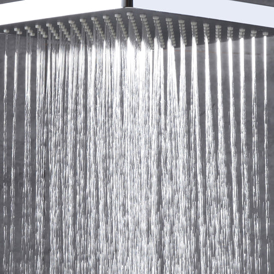 Traditional Metal Fixed Shower Head Ceiling Mounted Square Fixed Shower ...