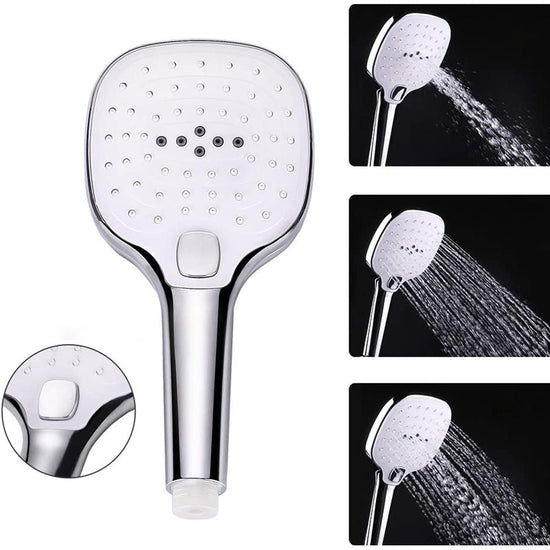 Traditional Dual Shower Head Square Wall Mounted Dual Shower - Clearhalo