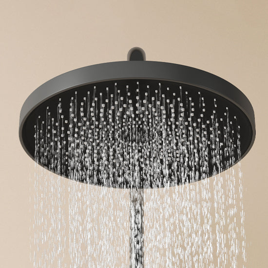 Brass Circular Shower Combo Wall Mounted Shower Set with 2 Shower Heads ...