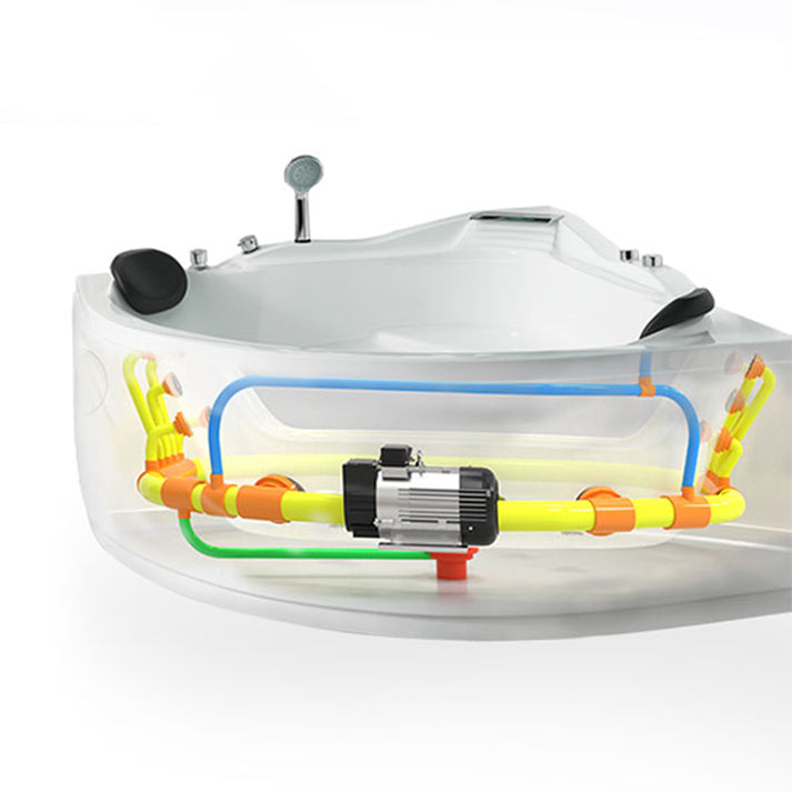 Modern Free Form Bathroom Bathtub Soaking with Drain Bath Tub - Clearhalo