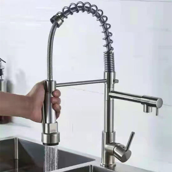 2-Function Kitchen Faucet 2-Handle Pull down Modern Farmhouse Kitchen ...