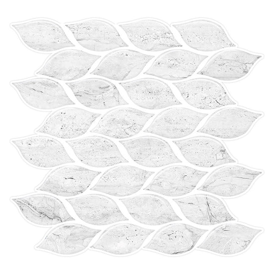 12"x 12" Resin Mosaic Tile Square Peel and Stick Tile for Backsplash ...