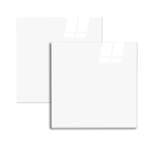 White Square Porcelain Singular Tile White No Pattern Tile for Wall and ...