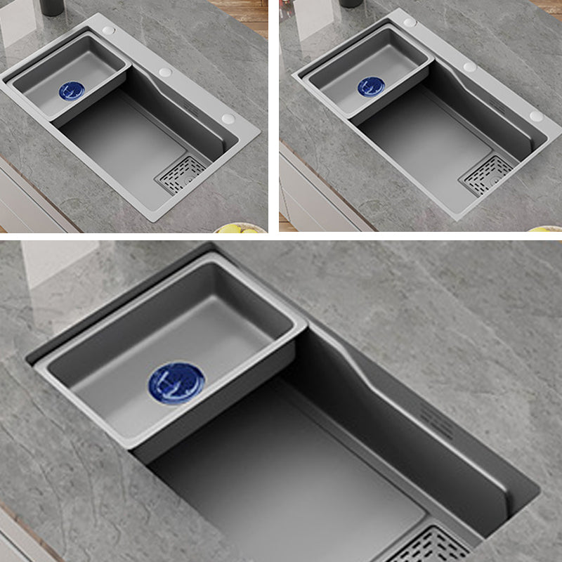 Modern Kitchen Sink Stainless Steel with Accessories and Faucet Top ...