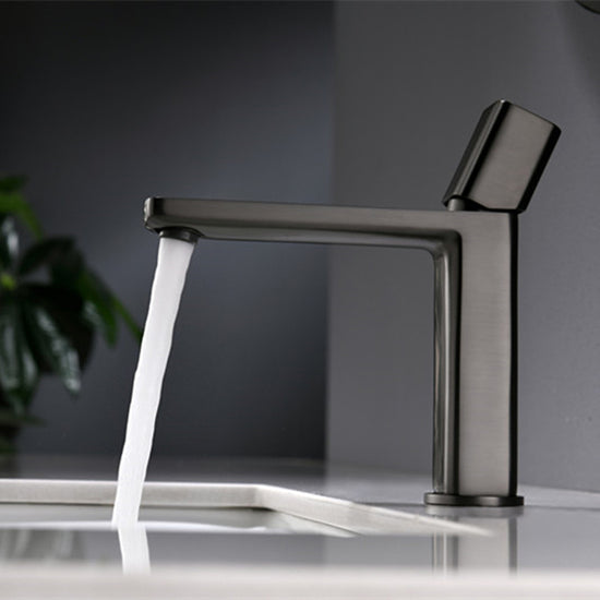Modern Single Rotary Switch Standard Kitchen Faucet Low Profile Water ...