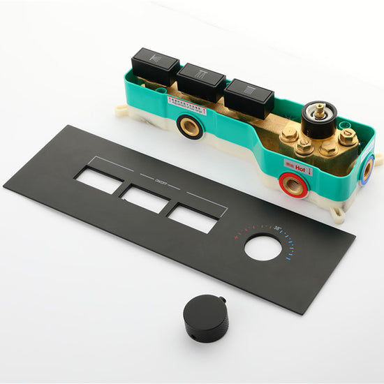 Contemporary Square Shower Trim Wall Mounted Shower Set for Bathroom ...