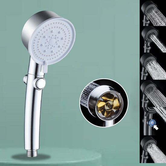 Plastic Handheld Shower Head Bathroom Adjustable Spray Pattern Shower ...