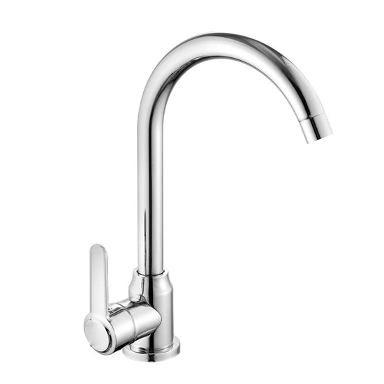 Modern Kitchen Bar Faucet 304 Stainless Steel Lever Handles High Arch ...