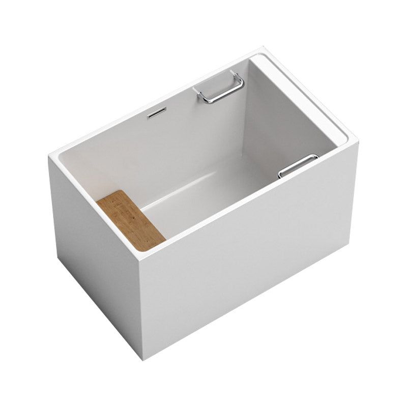 Modern Corner White Acrylic Bathtub Rectangle with Drain Bath Tub ...