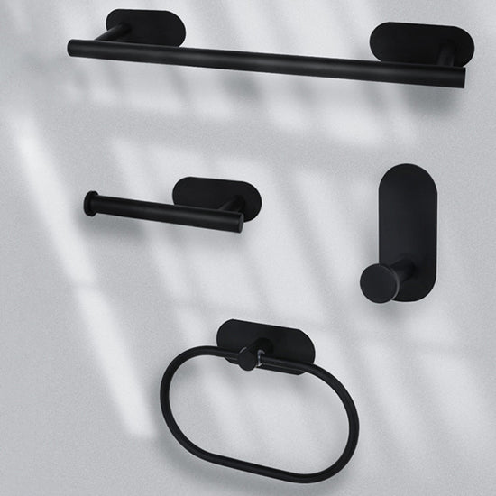 Stainless Steel Bath Hardware Set Modern Simple Bathroom Set - Clearhalo