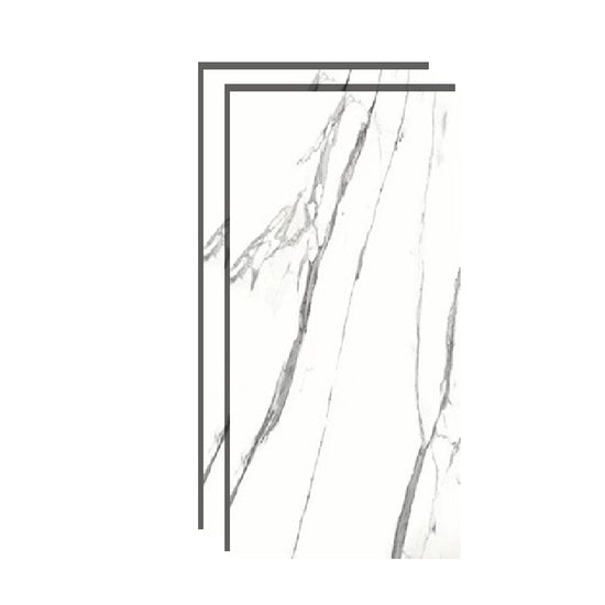 Porcelain Floor Tile Matte White Marble Look Floor and Wall Tile ...