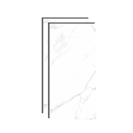 Porcelain Floor Tile Matte White Marble Look Floor and Wall Tile ...