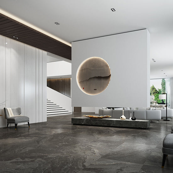 Square Ceramic Matte Straight Edge Singular Tile Fabric Look Shower ...