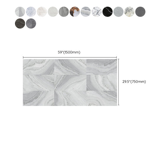 Square Ceramic Matte Straight Edge Singular Tile Fabric Look Shower ...