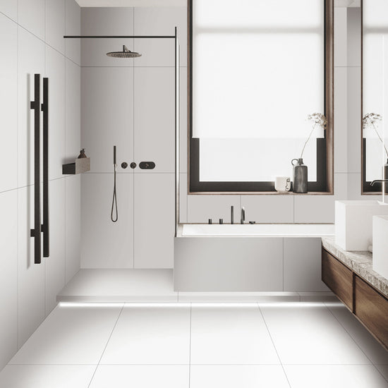 Porcelain Floor and Wall Tile Solid Color Rectangle Bathroom Tile ...