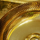 Gold Trough Bathroom Sink Modern Porcelain Trough Bathroom Sink - Clearhalo