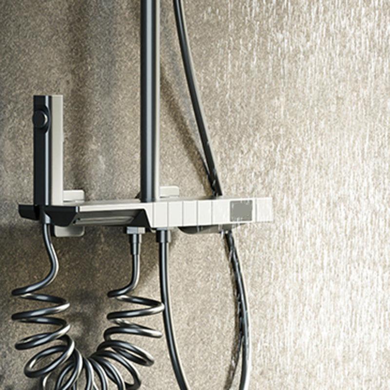 Modern Shower System Slide Bar Adjustable Shower Head Wall Mounted ...