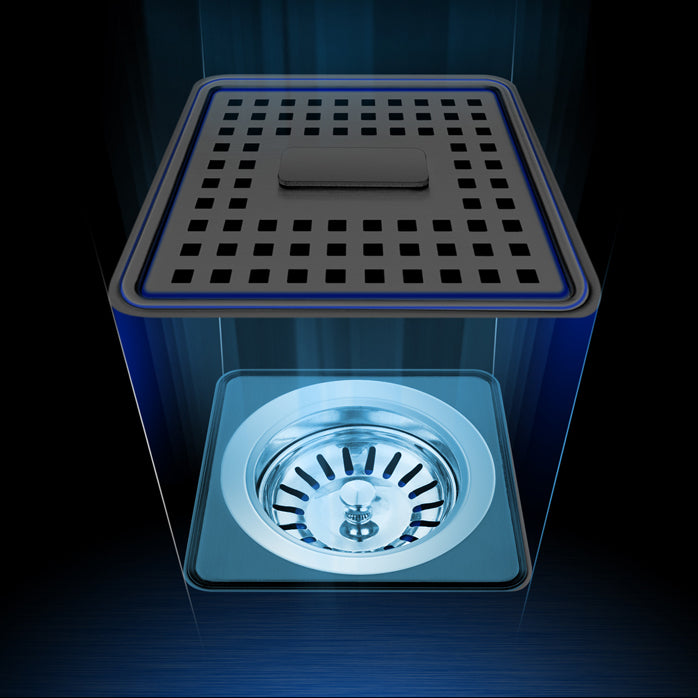 Contemporary Style Kitchen Sink Stainless Steel Overflow Hole Design ...