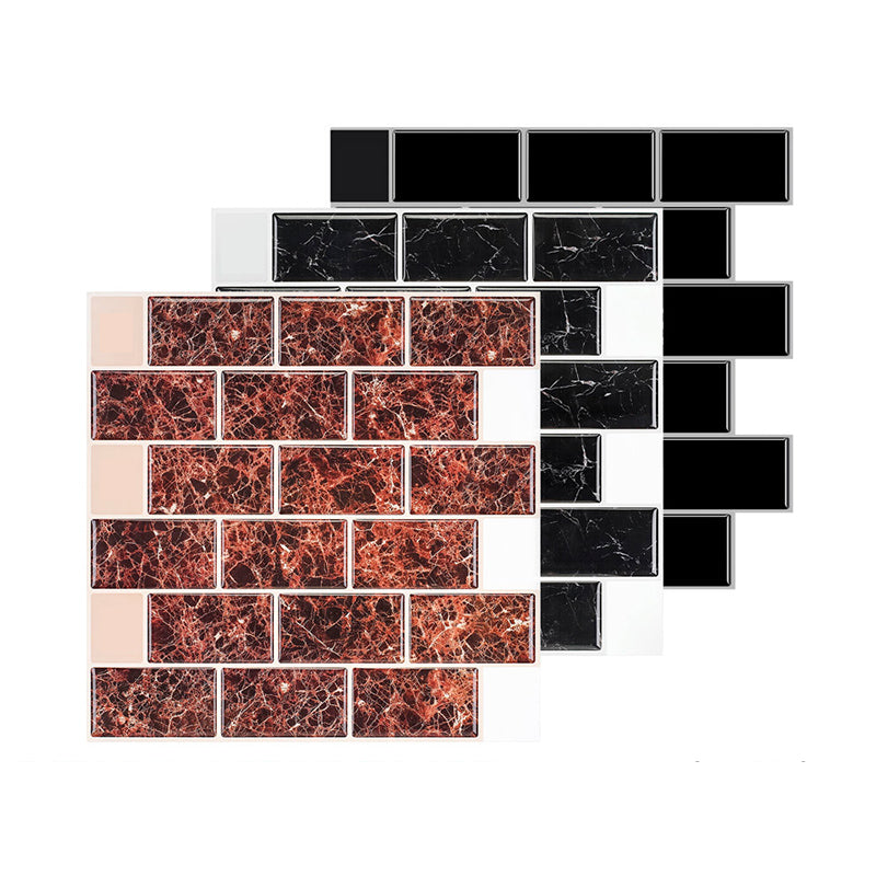 Modern Kitchen Single Tile Waterproof Peel and Stick Tile Over Tile ...