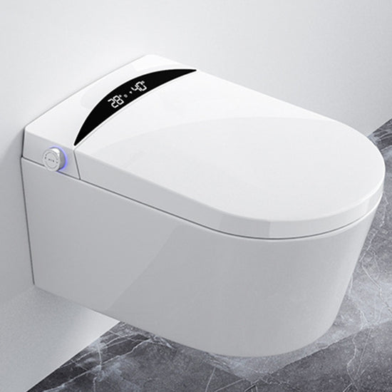 Modern Concealed Tank Toilet Skirted ABS Wall Mount Flush Toilet with ...