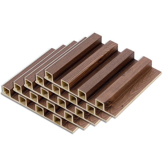 Modern Wood Paneling Smooth Wall Interior Wood Plank Set of 5 - Clearhalo