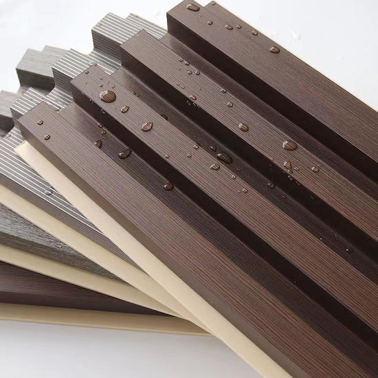 Modern Wood Paneling Smooth Wall Interior Wood Plank Set of 5 - Clearhalo