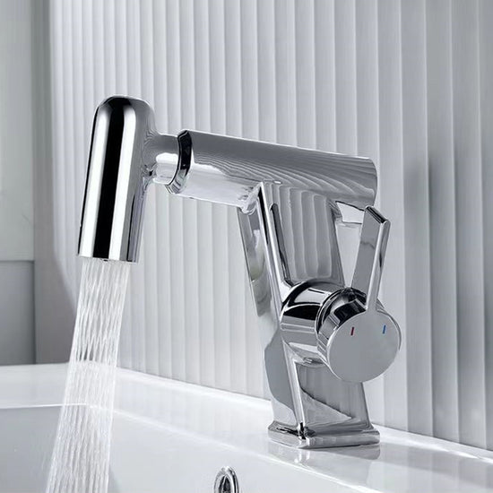 Contemporary Vessel Faucet Swivel Spout Faucet with One Lever Handle ...